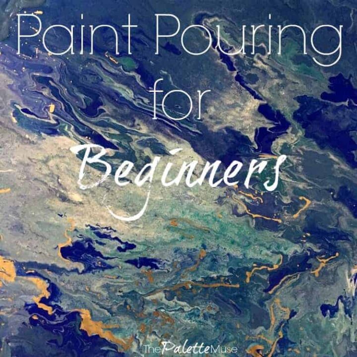 Creating Paint Pouring Art for the $100 Room Challenge - The Palette Muse