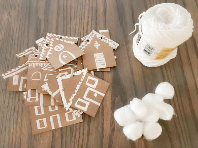 Crafty Gingerbread House Banner with Free Printable - The Palette Muse