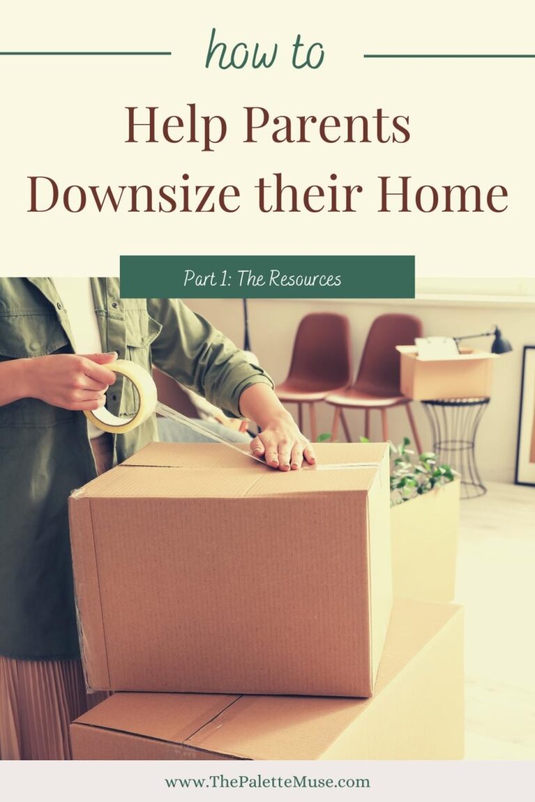 How to Help Parents Downsize their Home - The Palette Muse