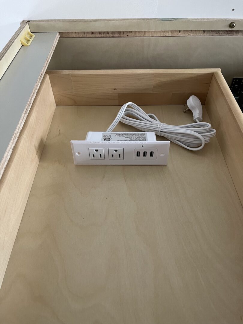 How to Turn Any Drawer into a Charging Drawer - The Palette Muse