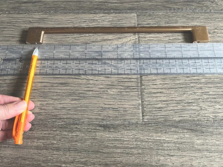 How to Install Long Drawer Pulls without a Template - The Palette Muse