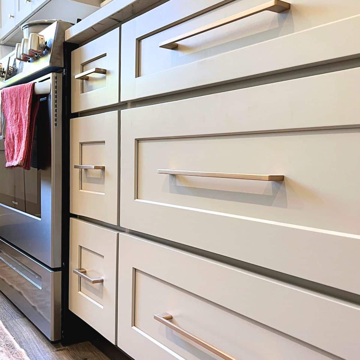 How to Install Long Drawer Pulls without a Template - The Palette Muse